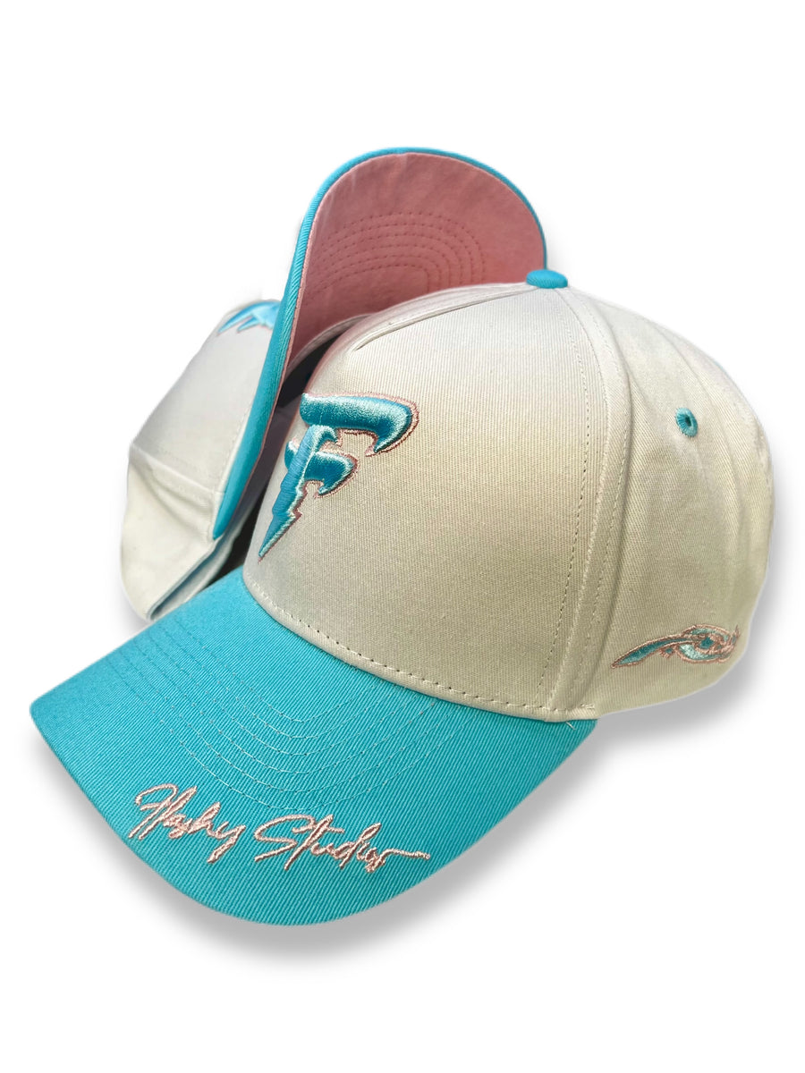 Two-Tone Light Blue Snapback – Flashy Studios
